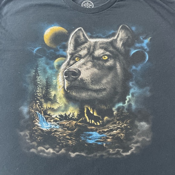 Shirts | Vintage Wolf Graphic Tshirt Y2k Streetwear Nature Style | Poshmark